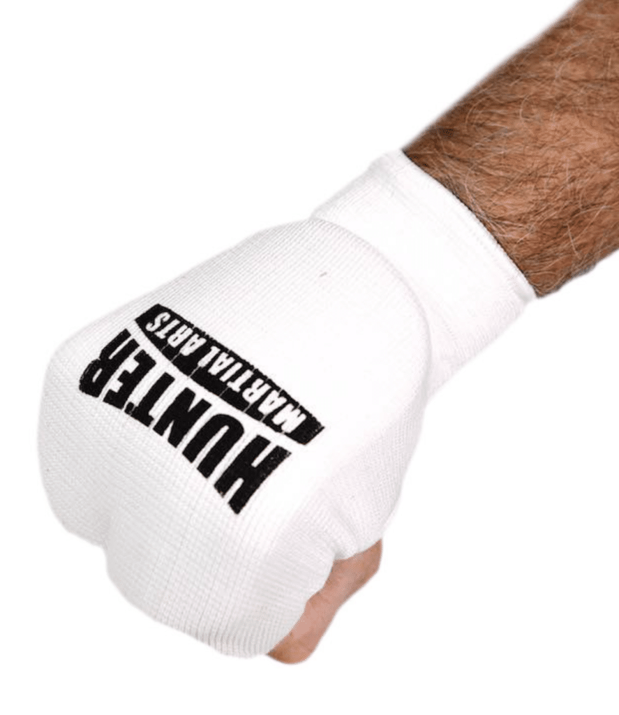Hunter White Elastic Hand Mitts - Fighthouse